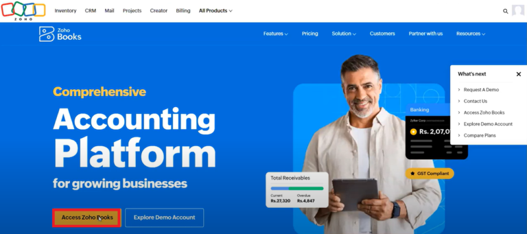 How to Sign up in Zoho Books | SkillAnything.com | Learn to Grow ...
